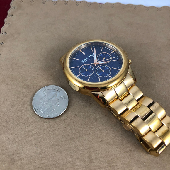 Sperry | Accessories | Sperry Rose Gold Navy Halyard Chronograph Watch ...